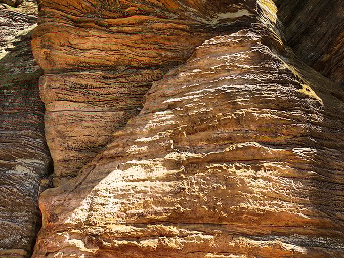 Layer upon layer of sandstone history&mdash;like geological lasagna that took millions of years to perfect.