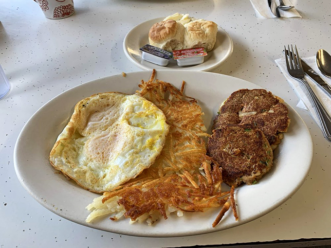 Eggs, hash browns, and sausage patties&mdash;the breakfast equivalent of a well-tailored suit. Classic, reliable, and always in style.