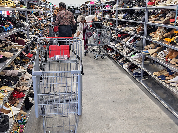 The shoe section stretches as far as the eye can see &ndash; a footwear fantasyland where your perfect pair awaits, already broken in for comfort.