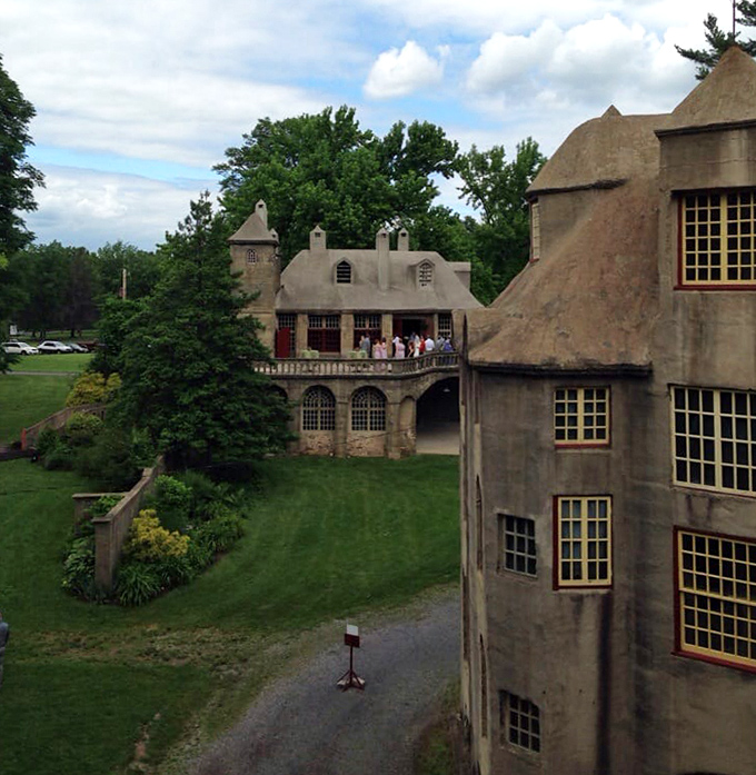 Fonthill's unique rooflines create a skyline all their own. If Dr. Seuss designed castles instead of houses, they might look something like this.