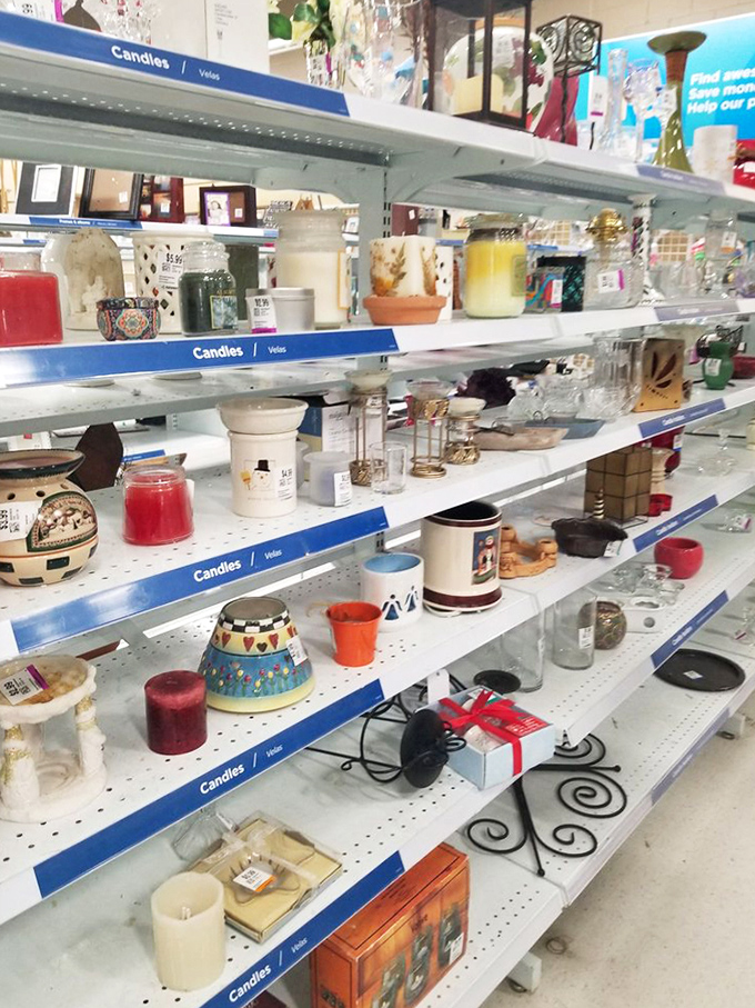 Candles of every color and scent ready to make your home smell better than your cooking usually does. 