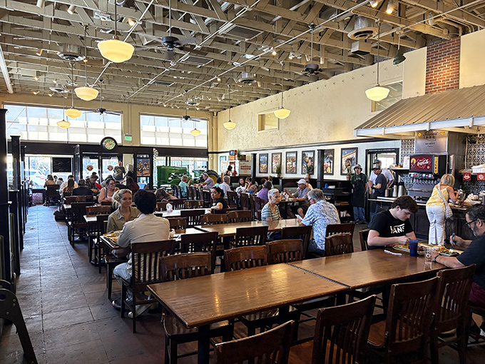 The dining room buzzes with the happy murmurs of people experiencing meat-induced joy in real time.
