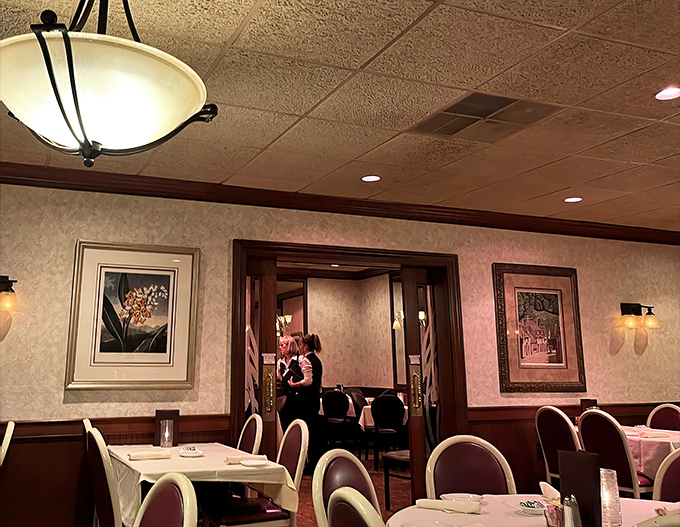 Soft lighting, comfortable seating, and actual sound absorption—revolutionary concepts in today's dining scene where shouting passes for ambiance.