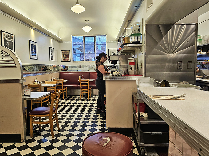 The quiet morning rhythm of a neighborhood institution. Every chair has hosted thousands of conversations, celebrations, and comfort meals.