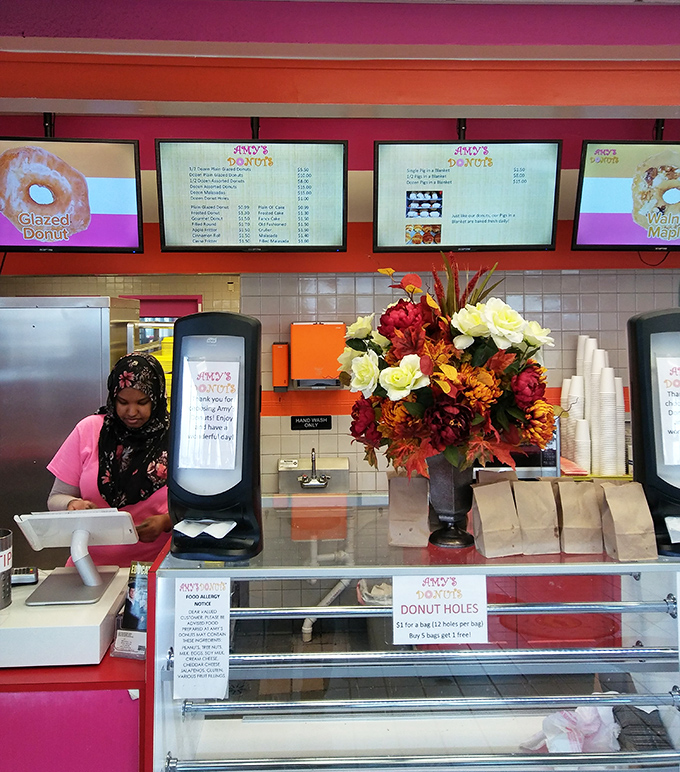 The menu boards showcase dozens of varieties, turning simple decision-making into an existential crisis of delicious proportions.