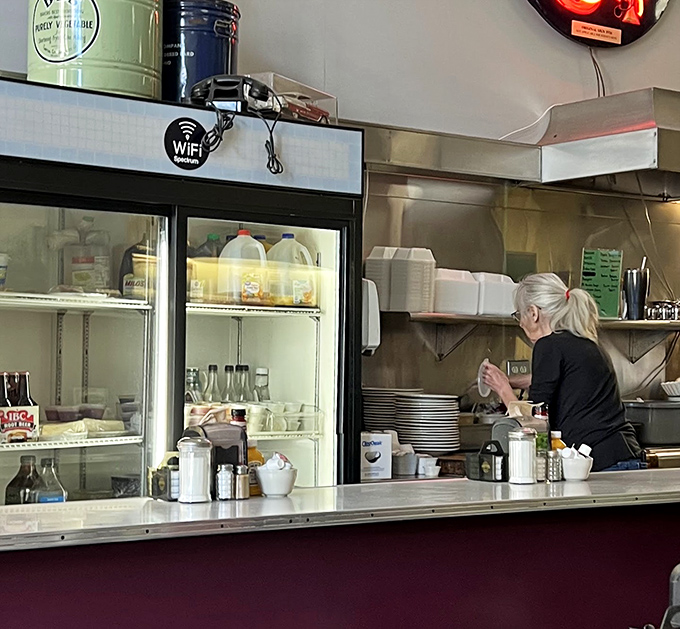 Behind every great diner is a dedicated staff member, turning simple ingredients into memorable meals.