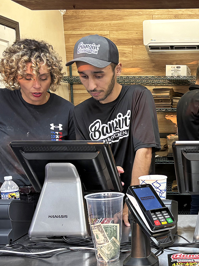 The magic happens at the register, where orders are taken with efficiency and friendly service&mdash;the first step in your journey to flavor town.