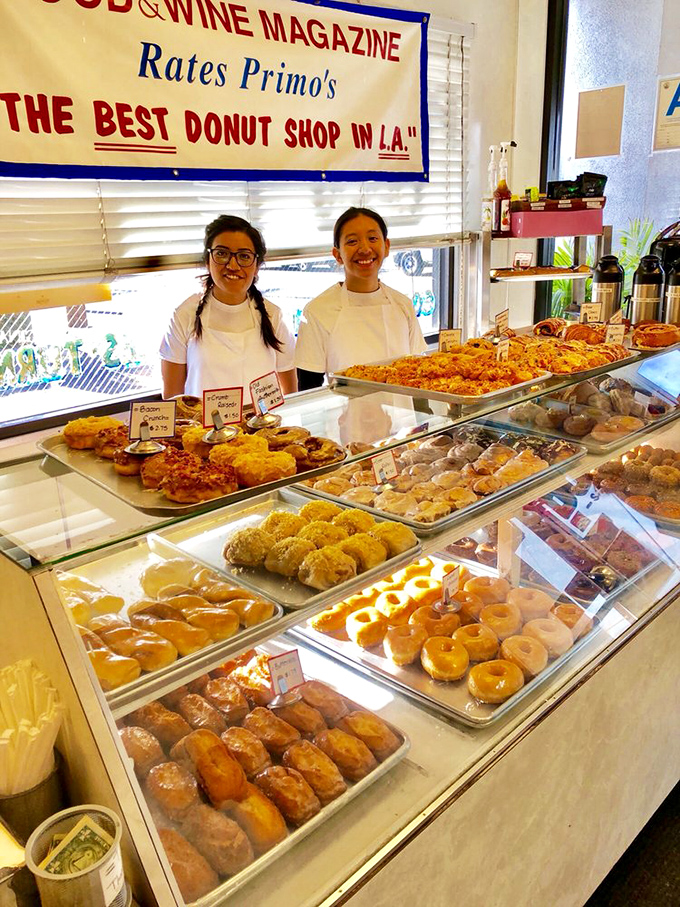 The true heroes of Los Angeles stand behind glass cases, not on movie screens—Primo's staff continues a sweet tradition with every fresh batch.