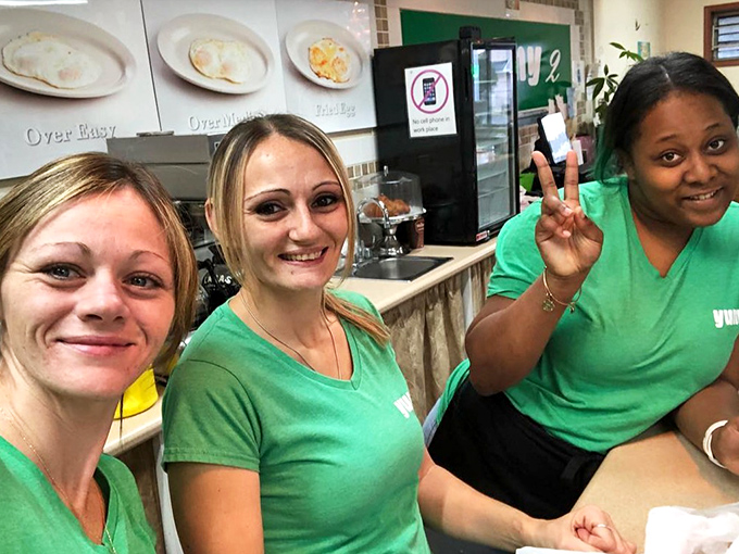 The staff at yummy2 brings the same enthusiasm to Tuesday morning pancakes that most people reserve for winning lottery tickets.