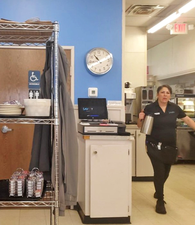 Where the breakfast magic happens &ndash; efficient service with a side of Oklahoma hospitality keeps the coffee flowing and the plates moving.