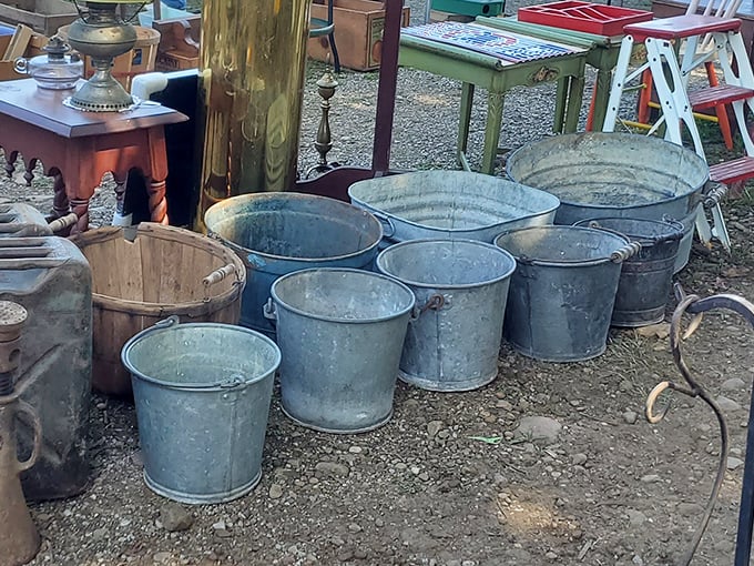 Galvanized glory! These vintage buckets have graduated from farm chores to Pinterest-worthy planters and ice buckets for your next gathering.