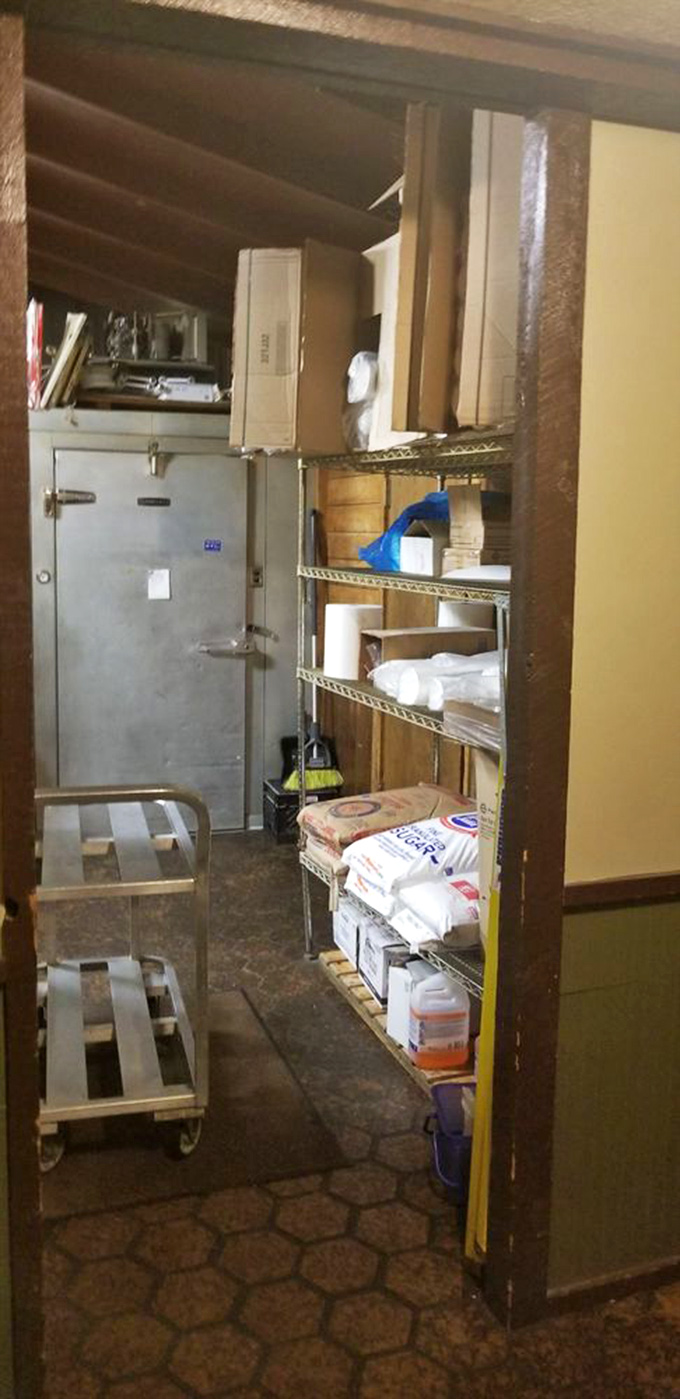 A glimpse into the kitchen's storage area &ndash; where the magic ingredients for homestyle cooking await their moment of glory.