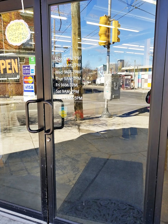 Store hours posted clearly, because even treasure hunting requires proper planning and maybe a strategic lunch break.