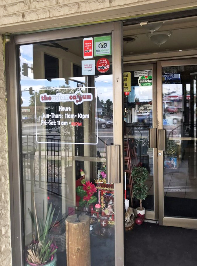 Business hours posted clearly&mdash;because knowing when you can get your seafood fix is essential life information in Denver.