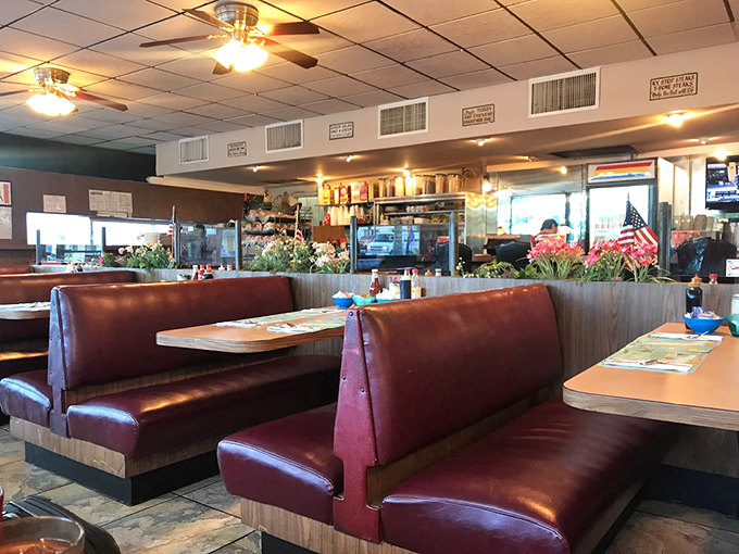Red vinyl booths that have cradled generations of Miamians through first dates, family breakfasts, and morning-after recovery missions.