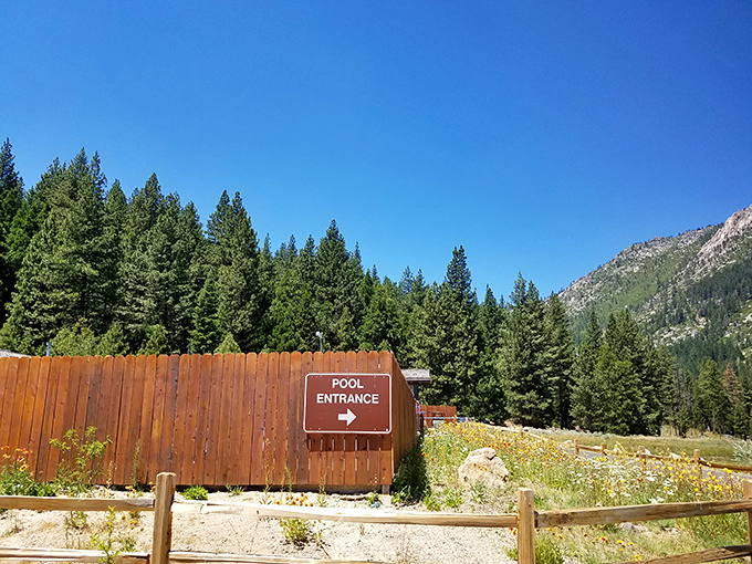 The understated entrance to what might be California's best natural spa experience. No appointment necessary, just bring your sense of wonder.