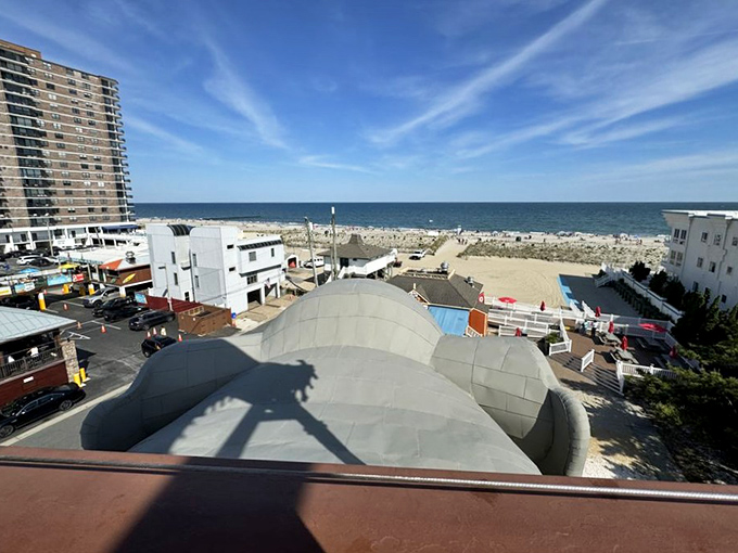 From Lucy's howdah, visitors enjoy panoramic views of the Atlantic and surrounding shore town. The ultimate elephant's-eye perspective.