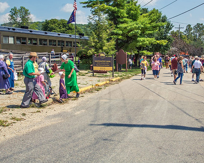 Festival day brings period costumes and modern cameras together. Metamora's celebrations aren't reenactments&mdash;they're continuations of traditions that never quite ended.