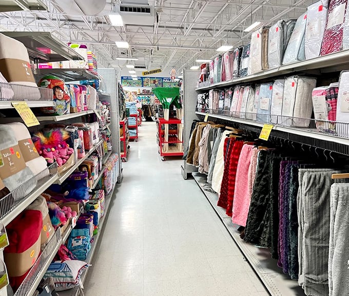 Bedding, towels, and home textiles fill this aisle with quality brands that somehow found their way to Ollie's &ndash; and into shoppers' carts at a fraction of department store prices.