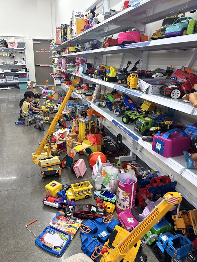 A toy paradise where childhood dreams come alive! This aisle at Savers is where nostalgia meets bargain hunting, creating a playground for kids and the forever young at heart.
