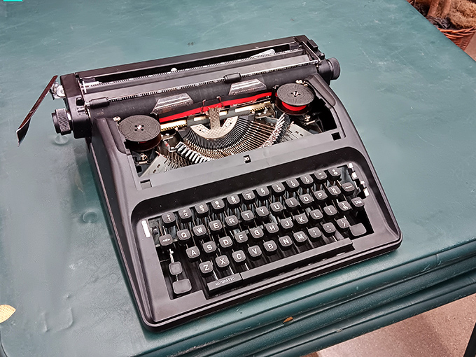 This vintage typewriter isn't just a machine&mdash;it's a time machine to an era when thoughts had to be organized before fingers hit keys.