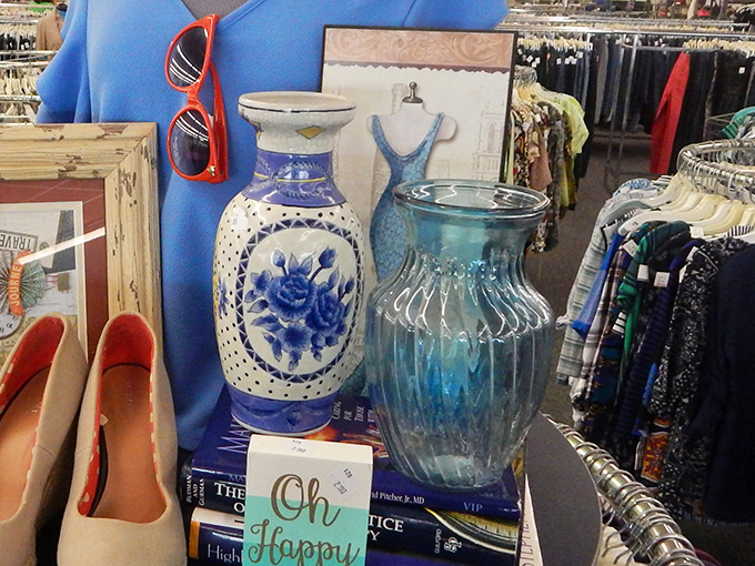 These blue and white vases could anchor an entire room's color scheme for less than dinner out.