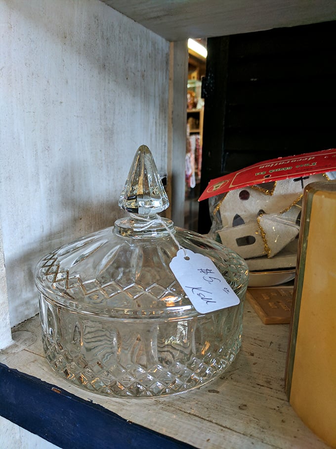 Crystal candy dishes like this weren't just for sweets&mdash;they were status symbols of hospitality in grandma's living room.
