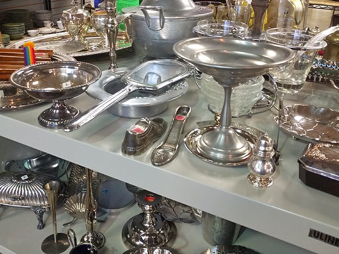 Silver service fit for Downton Abbey at prices that won't require inheriting an estate. Polish not included, but imagination certainly is.