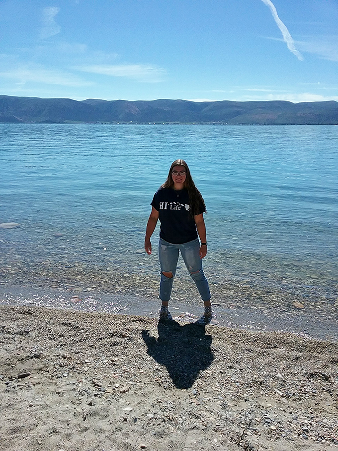 Where the water meets the shore, memories are made. Bear Lake's gentle waves welcome visitors with a sparkling hello.