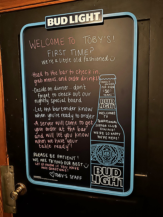 First-timers get a friendly roadmap to the supper club experience. In Wisconsin, even the instructions on how to order dinner come with a side of charm.