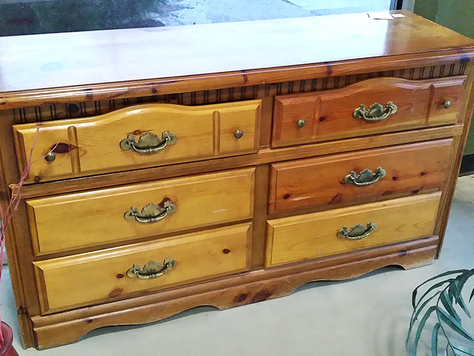 Solid pine craftsmanship at a fraction of retail price—this dresser isn't just furniture, it's a victory for smart shoppers everywhere.