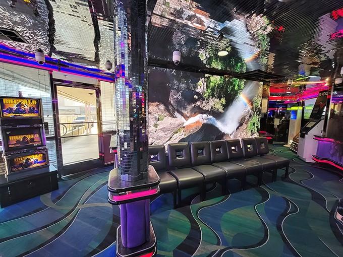 Even the waiting area sparkles with character - this place transforms every corner into an Instagram-worthy backdrop for food adventures.