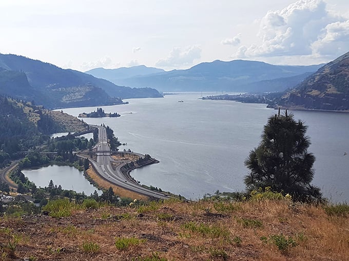 Hood River's dramatic gorge setting creates a backdrop that looks like a painting come to life.