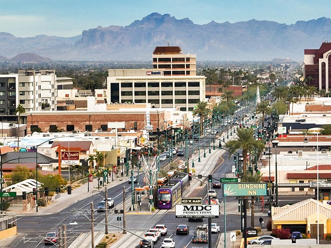 Mesa's sprawling streets tell the story of a city that grew from farmland to metropolis, yet still remembers to leave room for breathing space.