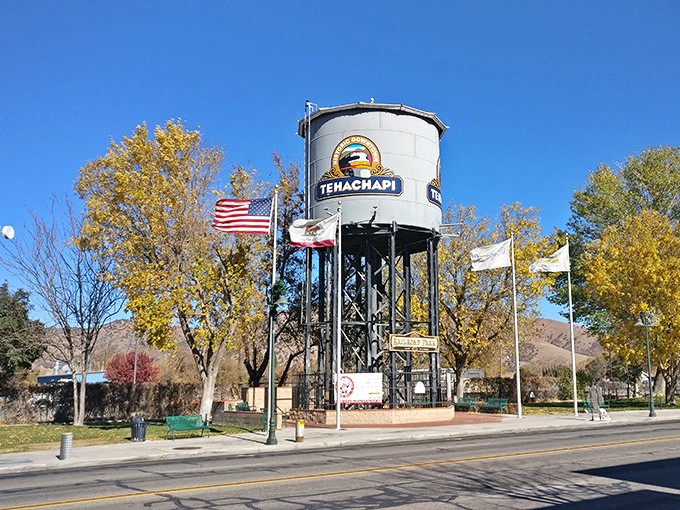 Tehachapi's iconic water tower stands as the town's centerpiece &ndash; a landmark that's witnessed decades of desert valley life.