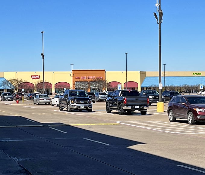 When parking lots look this organized and welcoming, you know the shopping experience inside will be equally well-planned and enjoyable.