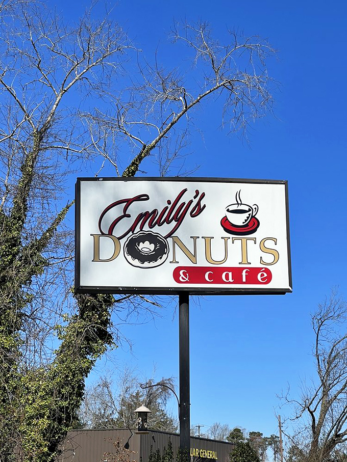 Emily's combines donuts and coffee in perfect harmony. Like Batman and Robin, but tastier and with more sprinkles!