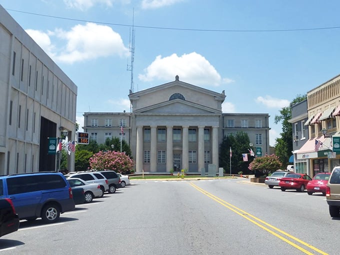 That courthouse has seen everything and still shows up looking dignified every morning.
