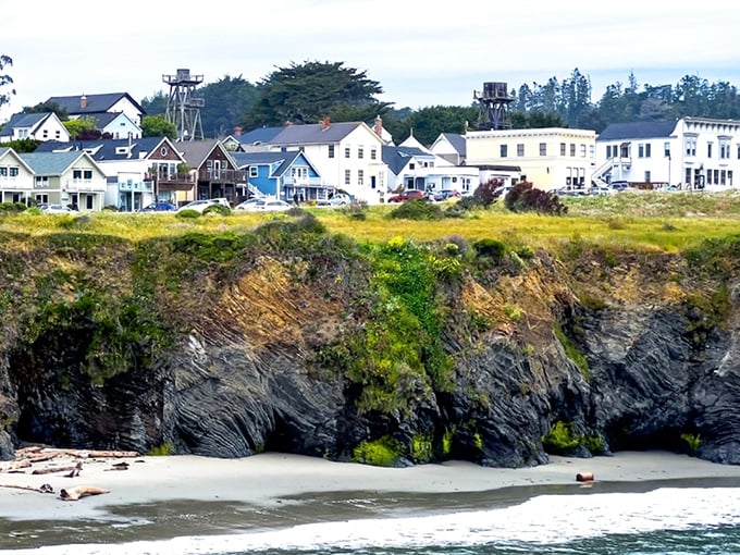 Rugged cliffs and crashing waves create the kind of dramatic northern California scenery that stops you in your tracks.