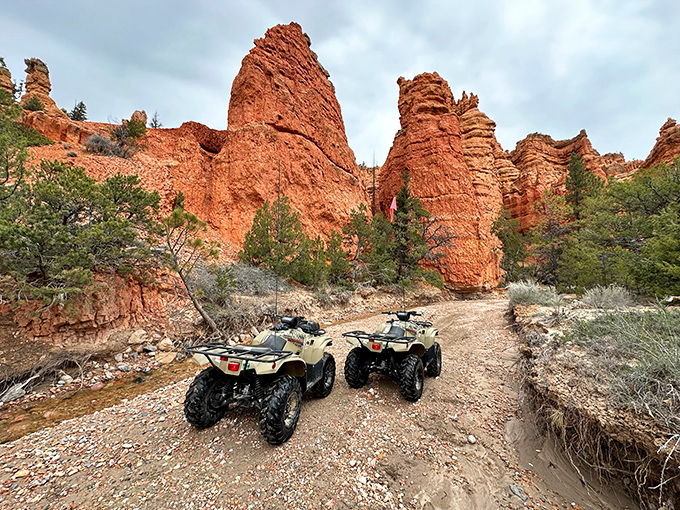 Red rock country wasn't meant to be seen through a car window. ATVs unlock the landscape's secrets at your own pace.