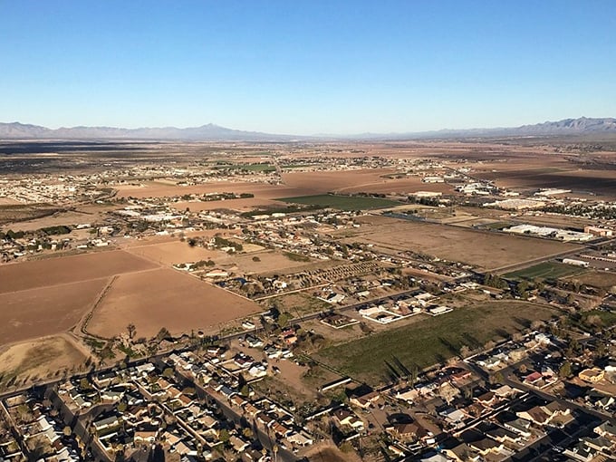 From above, Safford reveals itself as a patchwork of farms, neighborhoods, and desert—an oasis cultivated through generations of determination.