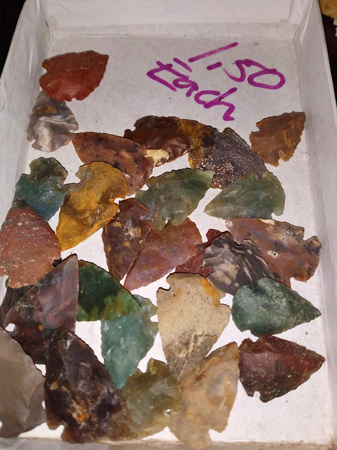Ancient treasures or yesterday's arrowheads? These colorful stone points connect modern hunters to those who tracked dinner rather than deals.