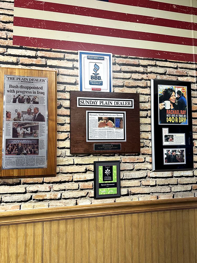 Wall of fame showcases media recognition that tells the story of a Cleveland institution that's earned every accolade.