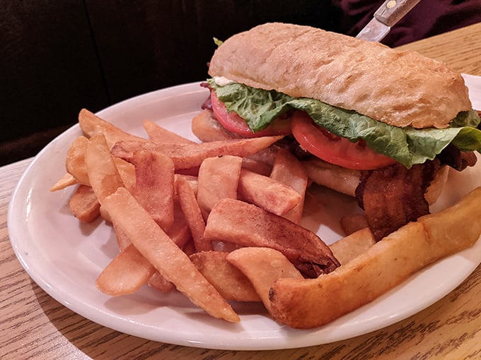A sandwich that requires both hands and several napkins &ndash; the universal sign of something worth every messy bite.