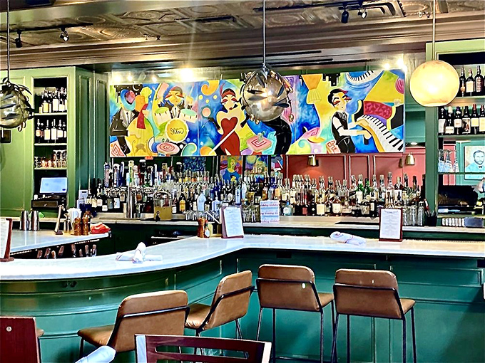 A bar colorful enough to rival Disney's fireworks display, but with beverages that are definitely more adult-friendly.