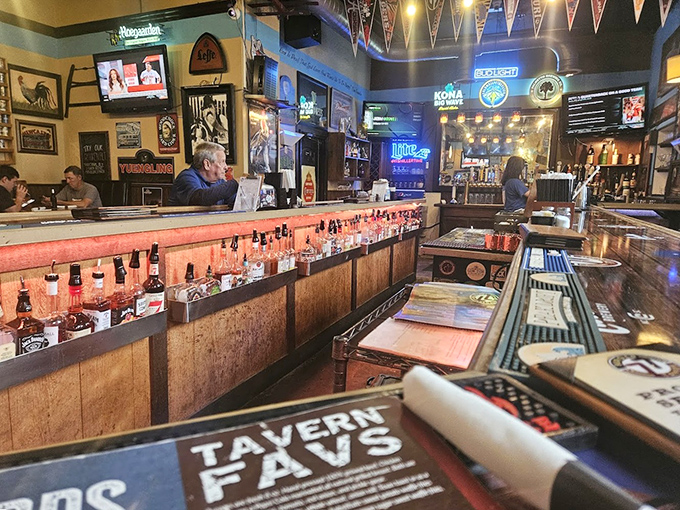 The bar counter isn't just where drinks are served&mdash;it's command central for game-watching, story-swapping, and the occasional spontaneous toast.