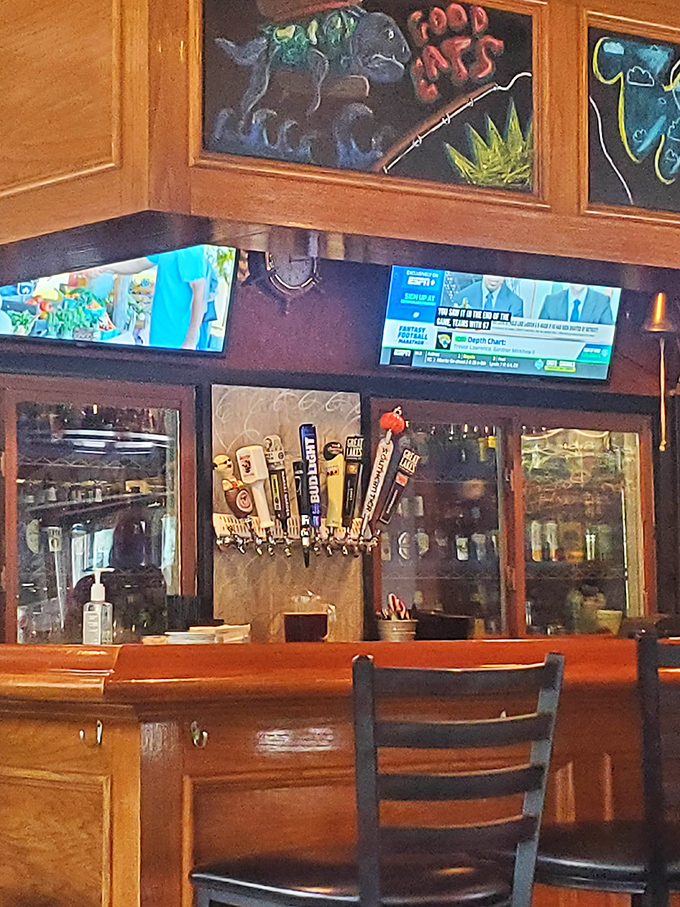 The tap handles stand at attention like soldiers guarding liquid treasure&mdash;each one promising a different path to contentment.