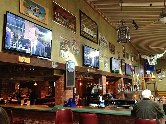 The bar's impressive lineup of taps promises liquid happiness for craft beer enthusiasts and traditionalists alike.