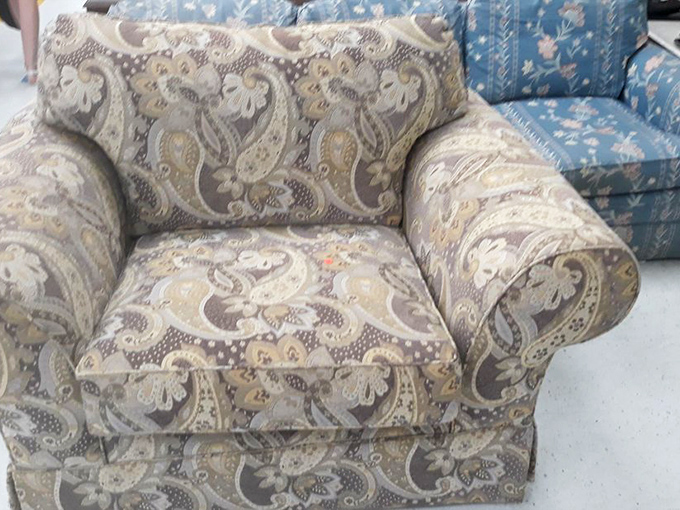 This paisley armchair has stories to tell&mdash;it's seen family game nights, heartfelt conversations, and probably a spilled glass of wine.