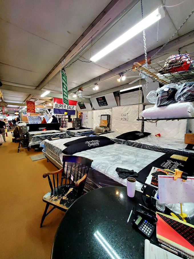 Mattress shopping made simple: lie down, pretend you're at home, and try not to fall asleep before making your purchase decision.
